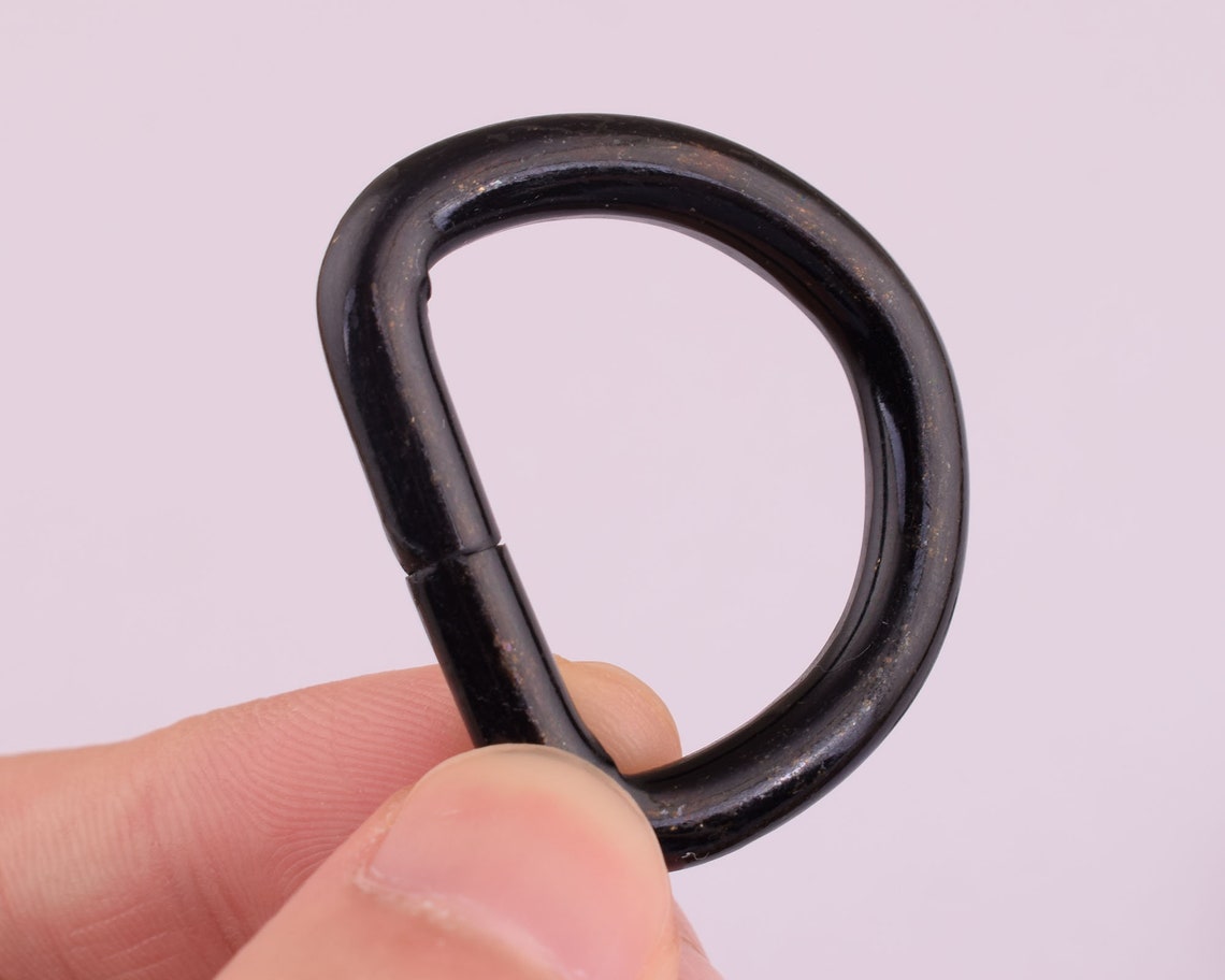 Black D Ring 1 Inch Inner Diameter Iron Non-welded D - Etsy