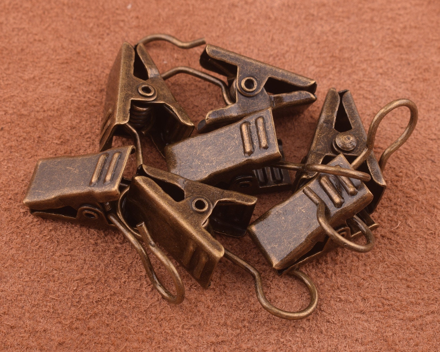 10pcs Bronze Clips Iron Metal Alligator Clips 32mm /hair Clips 1.25 ...