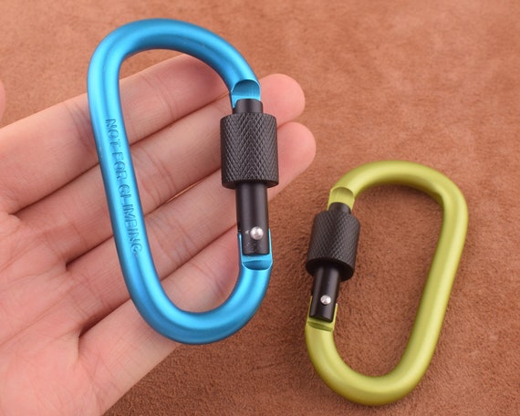 2 Pcs Hand Stamped Personalised Carabinerclasps Loop Belt / | Etsy