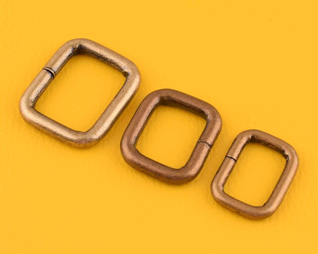 8pcs Metal Rectangle Rings Purse Hardware ,bronze Rectangular Rings Bag ...