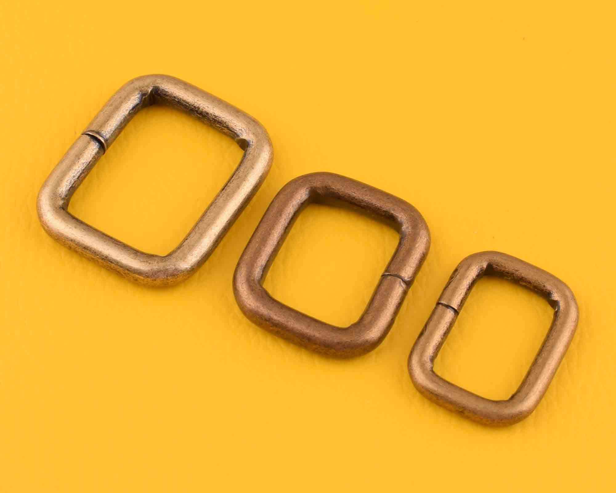 8pcs metal Rectangle Rings Purse hardware bronze Rectangular | Etsy