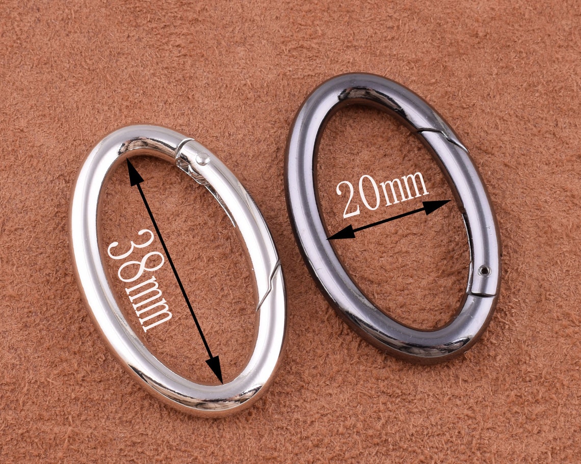 Oval Spring Ring Metal Clasps Spring Gate Ring Spring O Ring | Etsy