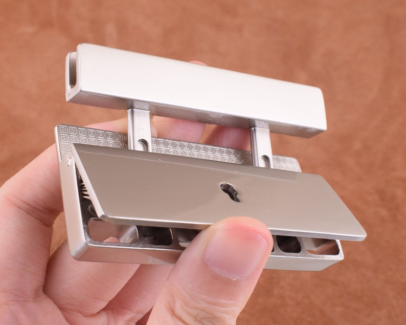 Matte Silver Purse Locks With Key Flip Lock 7638mm Square - Etsy