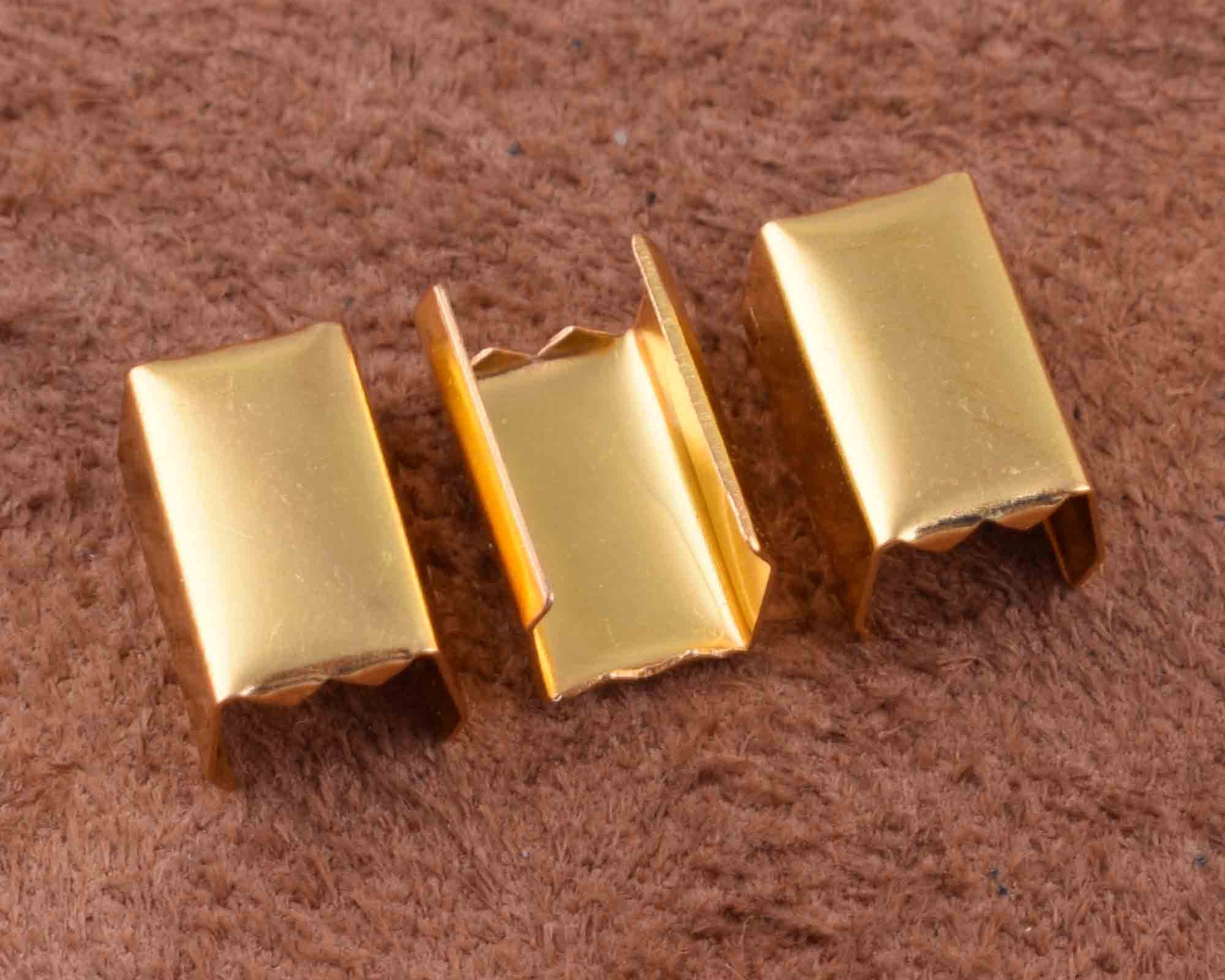 Ribbon Clamps Gold Clamps Crimp Ribbon End117mm Fastener - Etsy