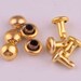 Gold Rivets Rapid Rivets Double Cap Rivets 5*5*6mm Mini Round Rivet ...