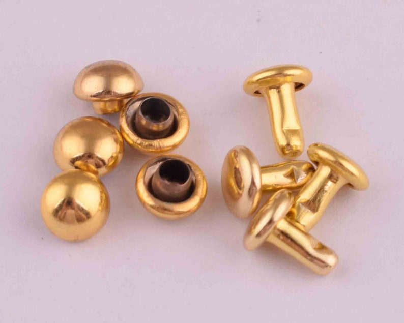 Gold Rivets Rapid Rivets Double Cap Rivets 556mm Mini Round - Etsy