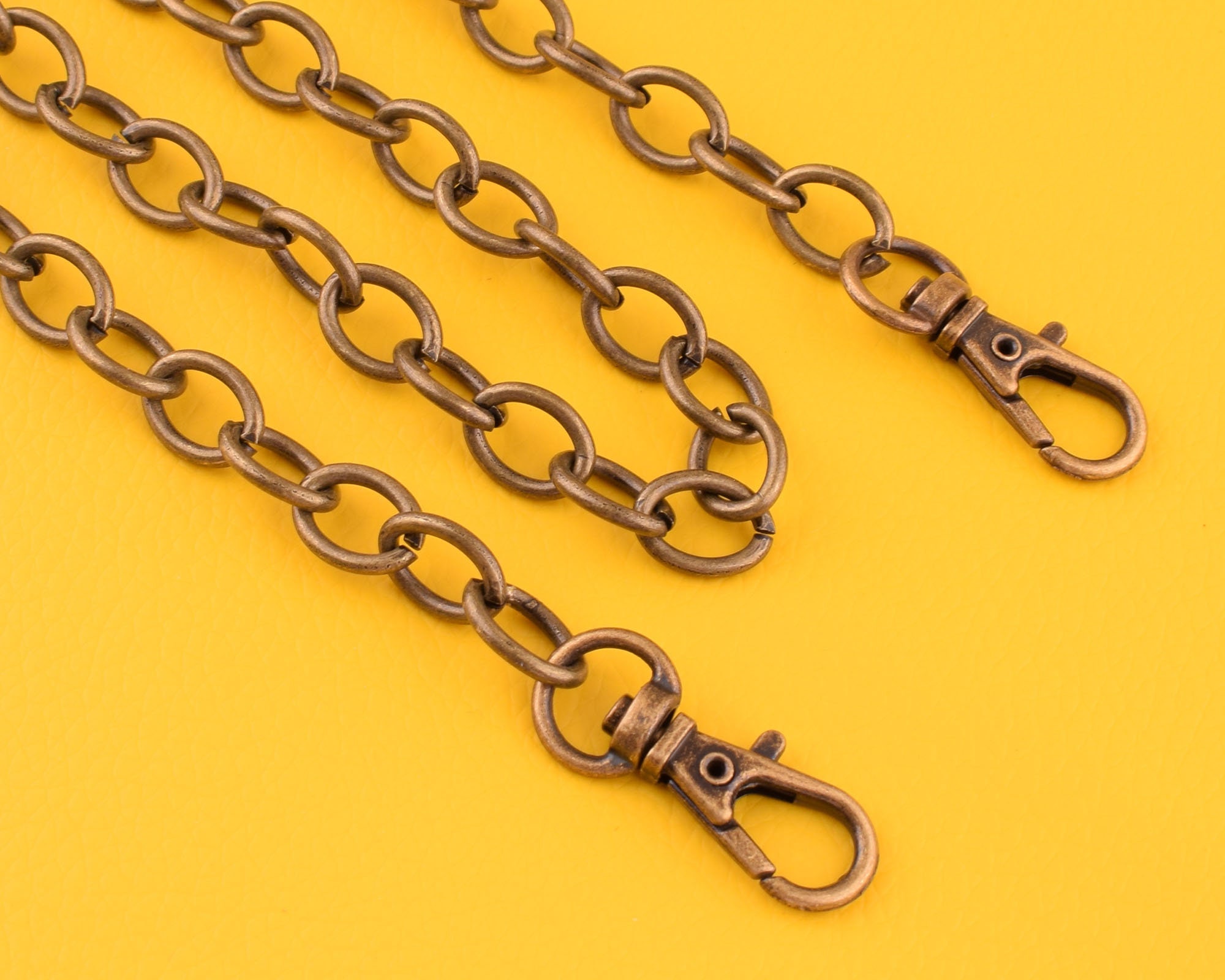 Bronze Replacement Chain Shoulder Strap Metal Link Clasp Purse - Etsy