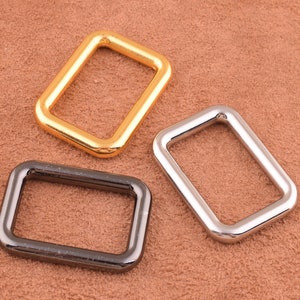 1 Inch Rectangle Metal Square Ring Webbing Belt Buckles ,25mm Rectangle ...