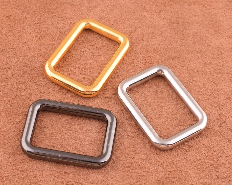 1 Inch Rectangle Metal Square Ring Webbing Belt Buckles ,25mm Rectangle ...