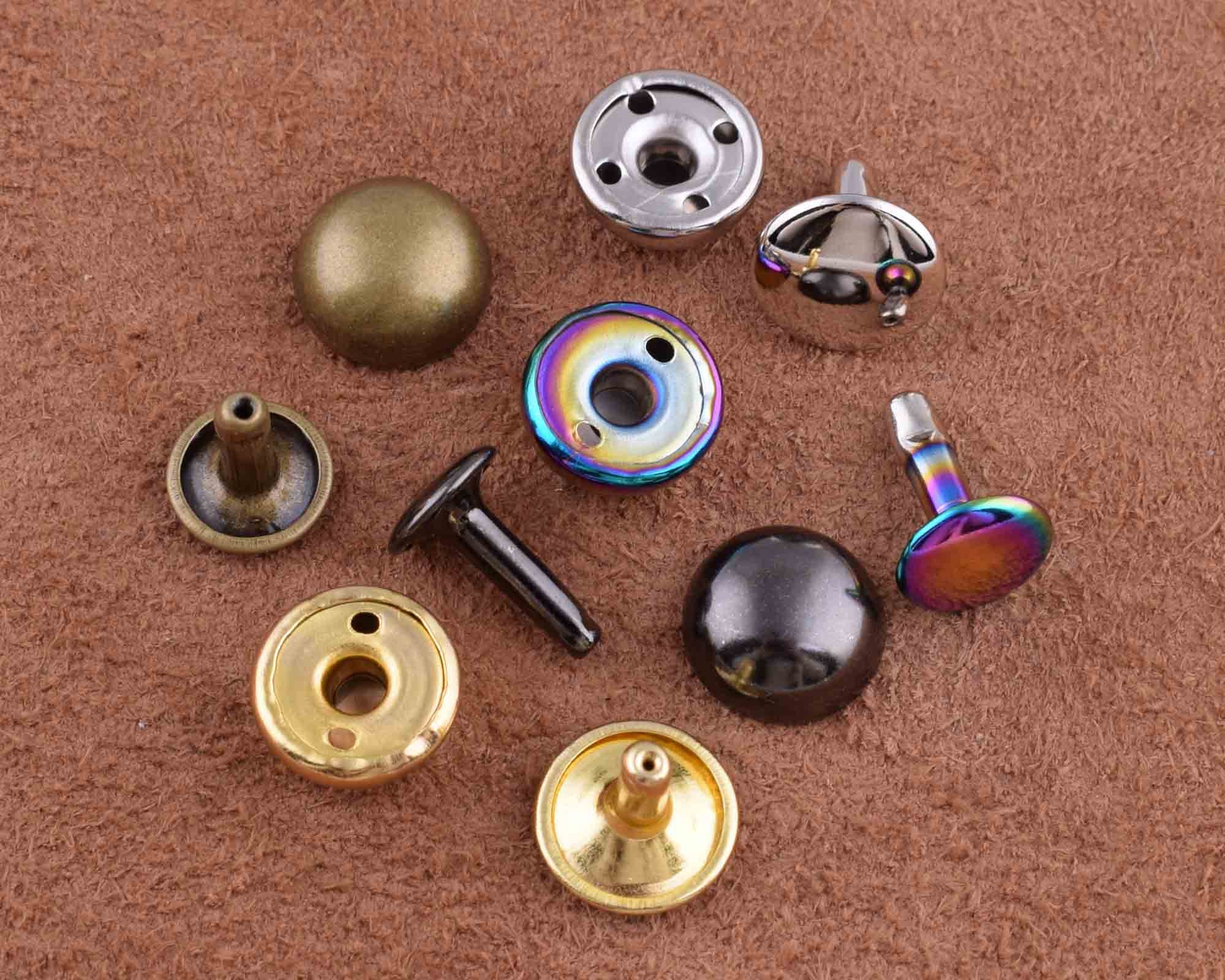 Round Dome Double Cap Rivets Rapid Studs12mm Leather rivets | Etsy