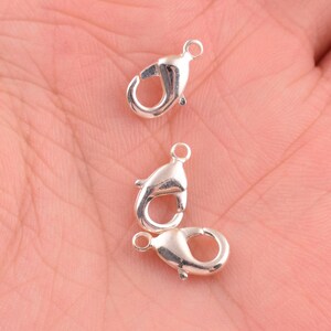 Silver Plated Lobster Claw Clasps 127mm Lobster Clasp Small Lobster ...