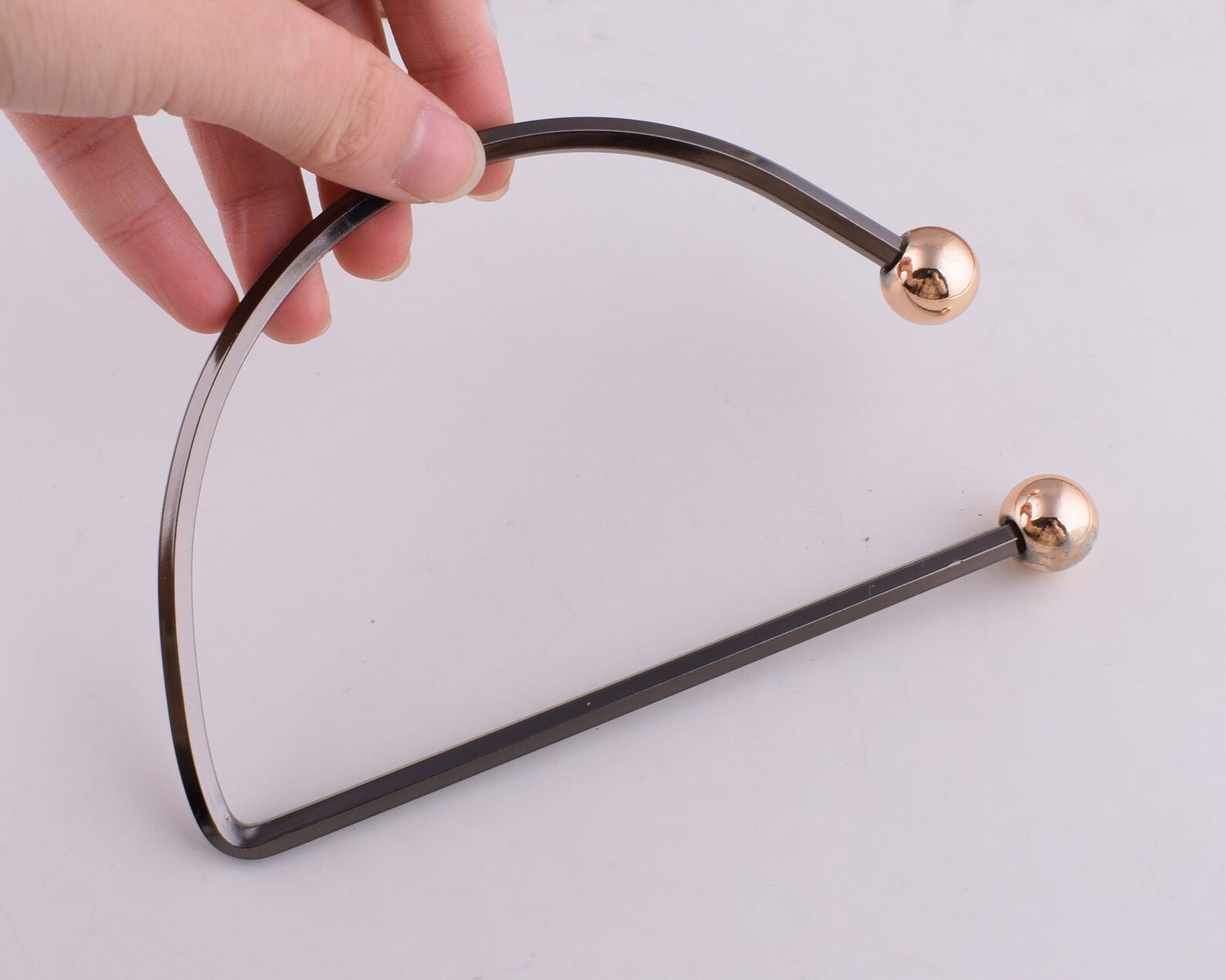 Metal bag handles gunmetal Arched Handles Metal Handbag | Etsy