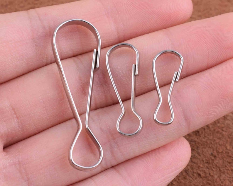 Lanyard Snap Clip Hooks Lanyard Clasp 20-40mm Spring Clips Jewelry ...