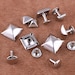 Metal Pyramid Rivets Double Cap Rivets Silver Rivets Studs Medium ...
