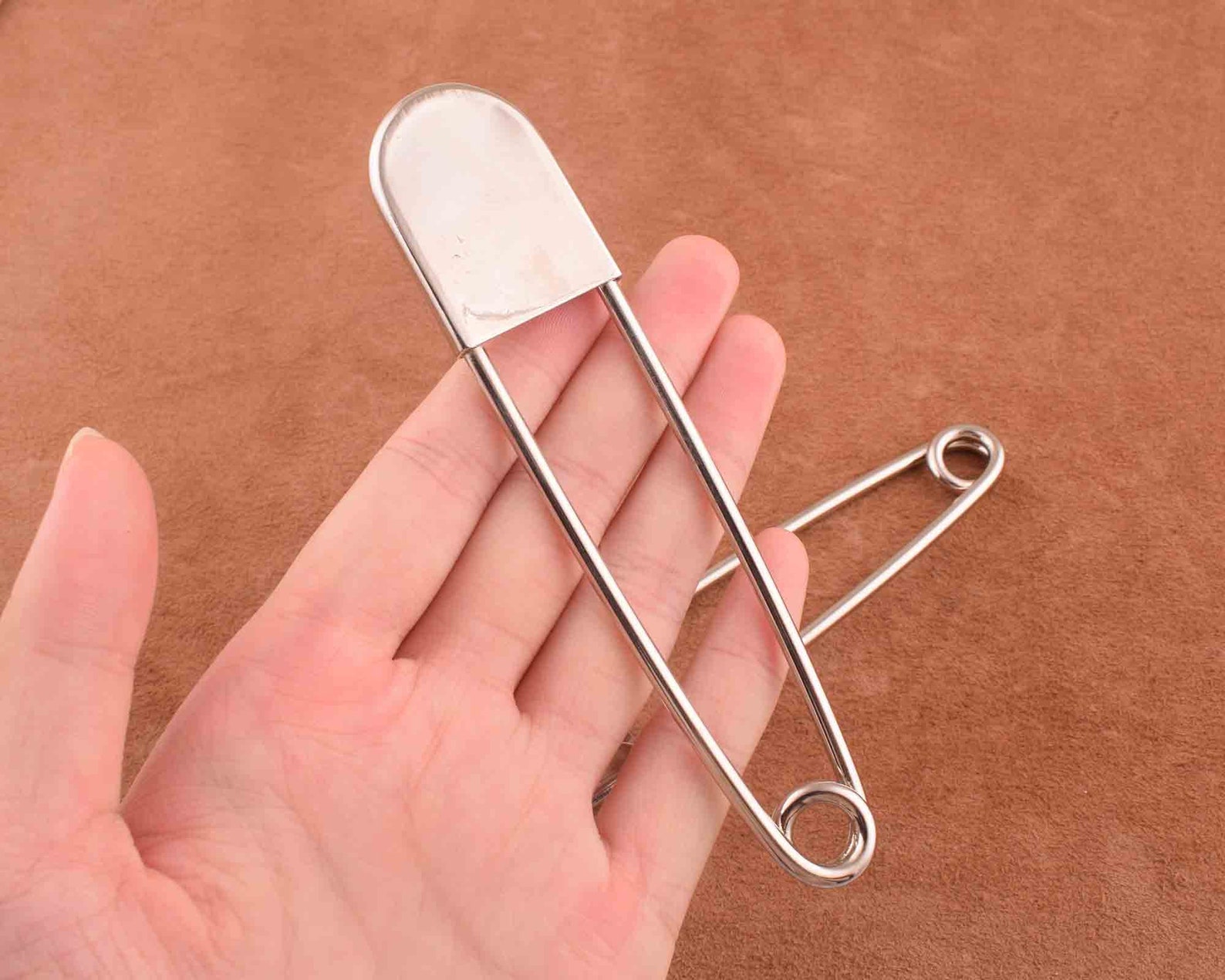 Silver Large Kilt Pinssteel Pins Large Safety Pinssafety - Etsy