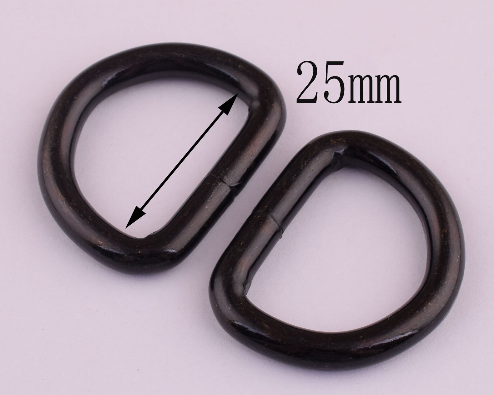 Black D Ring 1 Inch Inner Diameter Iron Non-welded D - Etsy