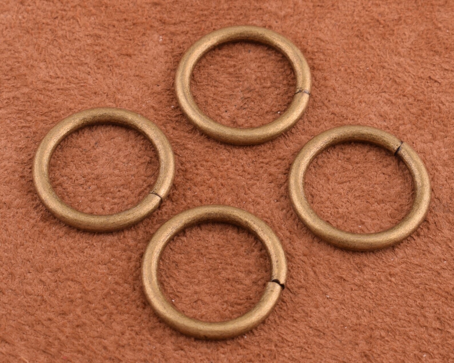 Metal purse O-Ring non Welded bronze O Ring Solid Round Ring | Etsy