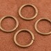 Metal Purse O-ring Non Welded Bronze O Ring Solid Round Ring Craft ...