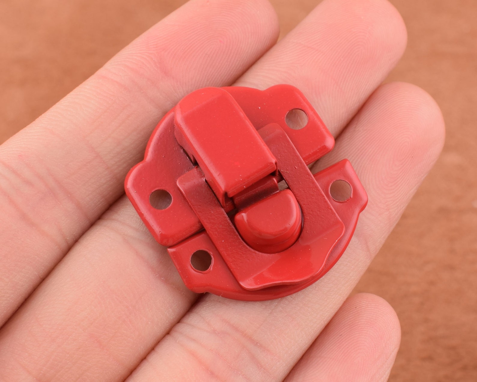 24 Sets Red Small Box Lock Catch Latches Iron Buckle Ruler - Etsy