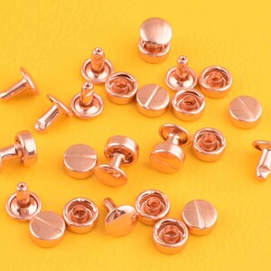 Decorative Rivets,rose Gold Metal Rivets, 50set Rivets and Studs, 8*9mm ...