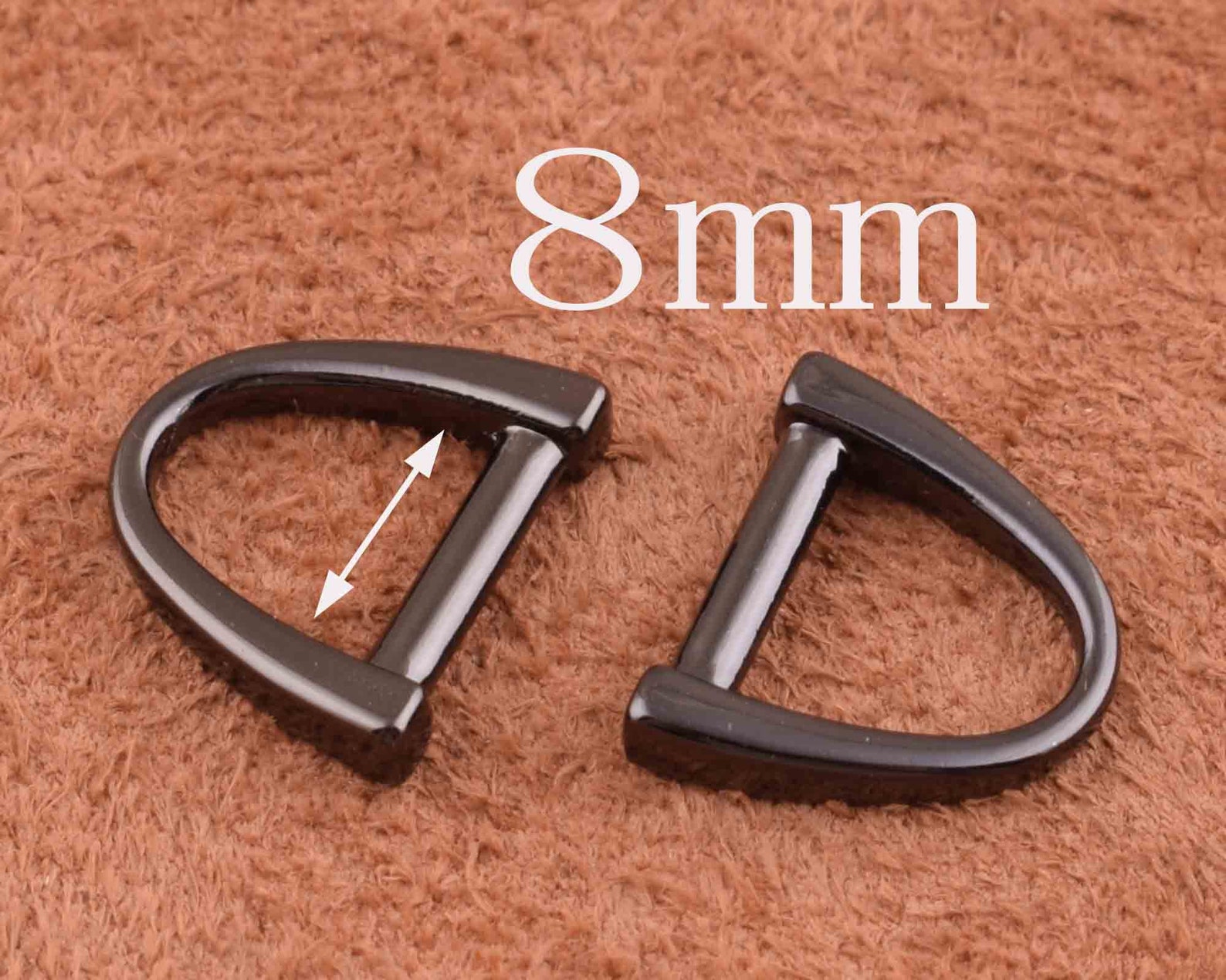 15pcs Small D Rings 8mm and 7mm Gunmetal D Ring Buckle Purse - Etsy