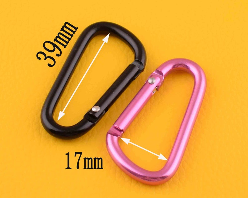 Metal Carabiner 15pcs Climbing Key Chain Clip Pink Key Ring | Etsy