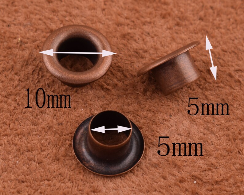 Antique Copper Hole Metal Eyelets 5mm Grommet Eyelet With | Etsy