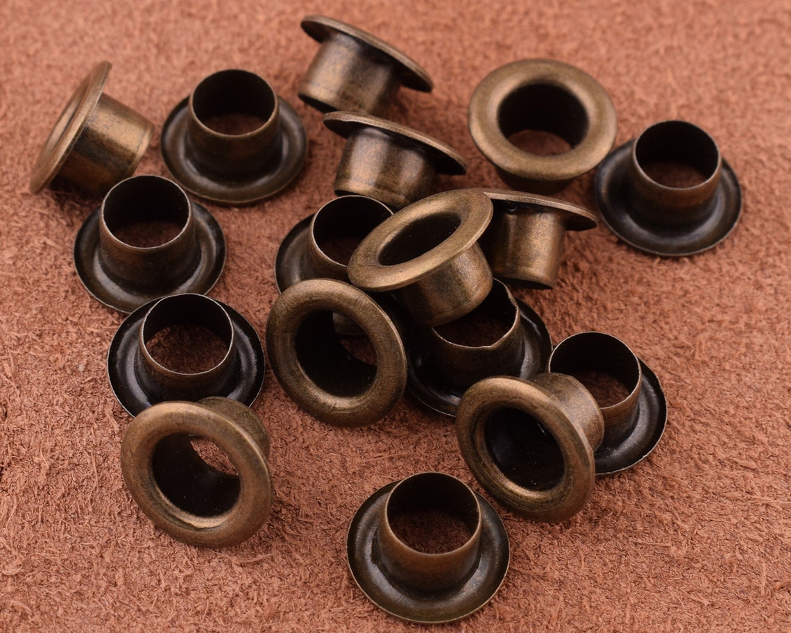 100PCS Bronze Eyelet Grommets Metal for Leather Craftiron - Etsy