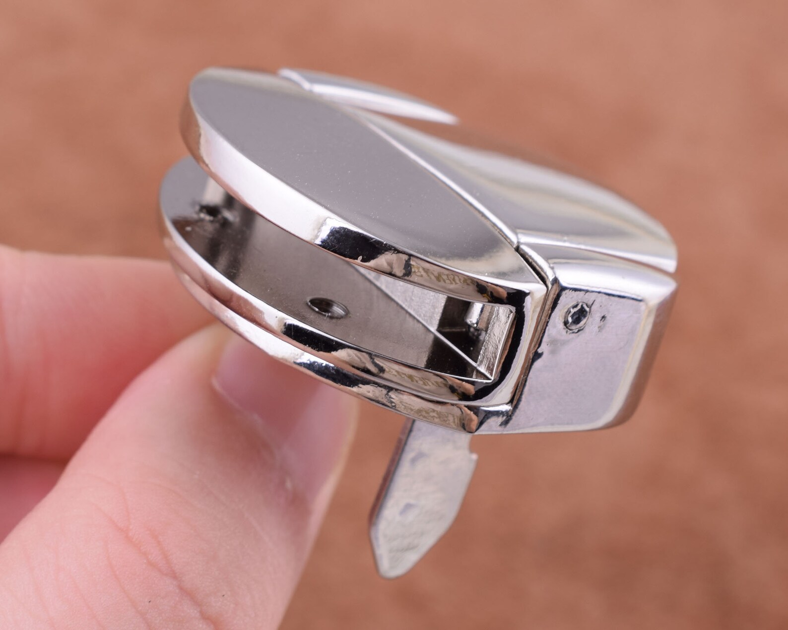 Metal Purse Locks Diy Leather Bag Metal Round Silver Thumb | Etsy