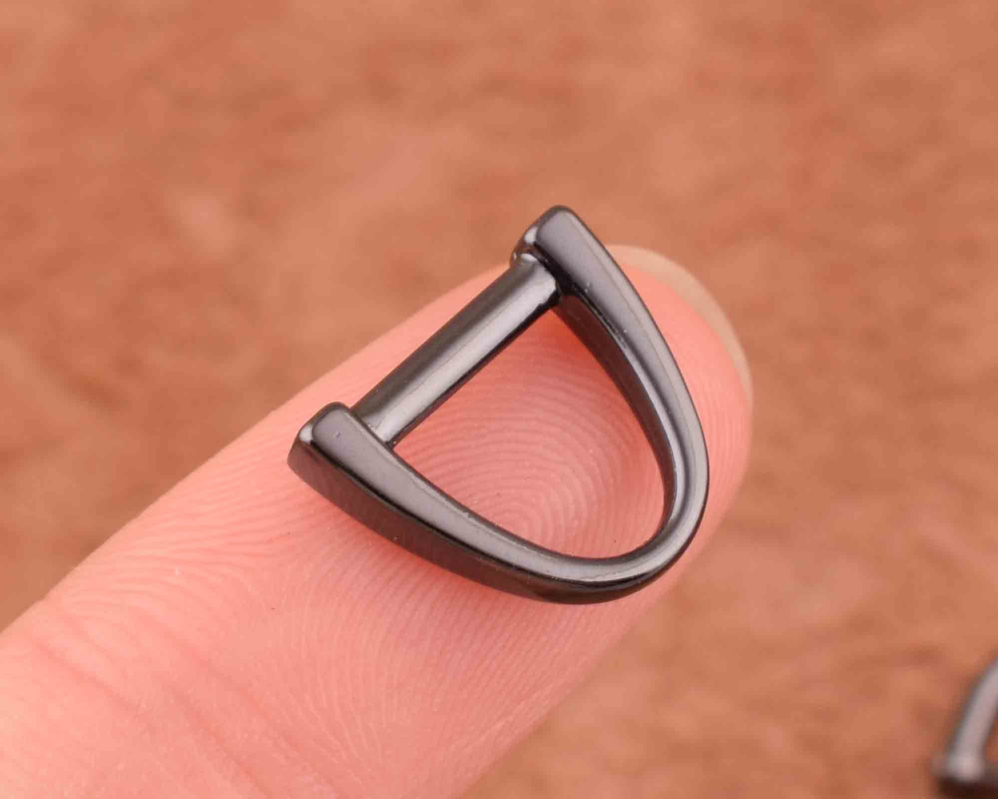 15pcs Small D Rings 8mm and 7mm Gunmetal D Ring Buckle Purse - Etsy
