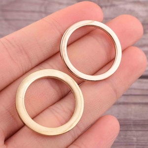 Metal O Rings Welded Metal Loops–round Formed Rings–bronze/light Gold ...