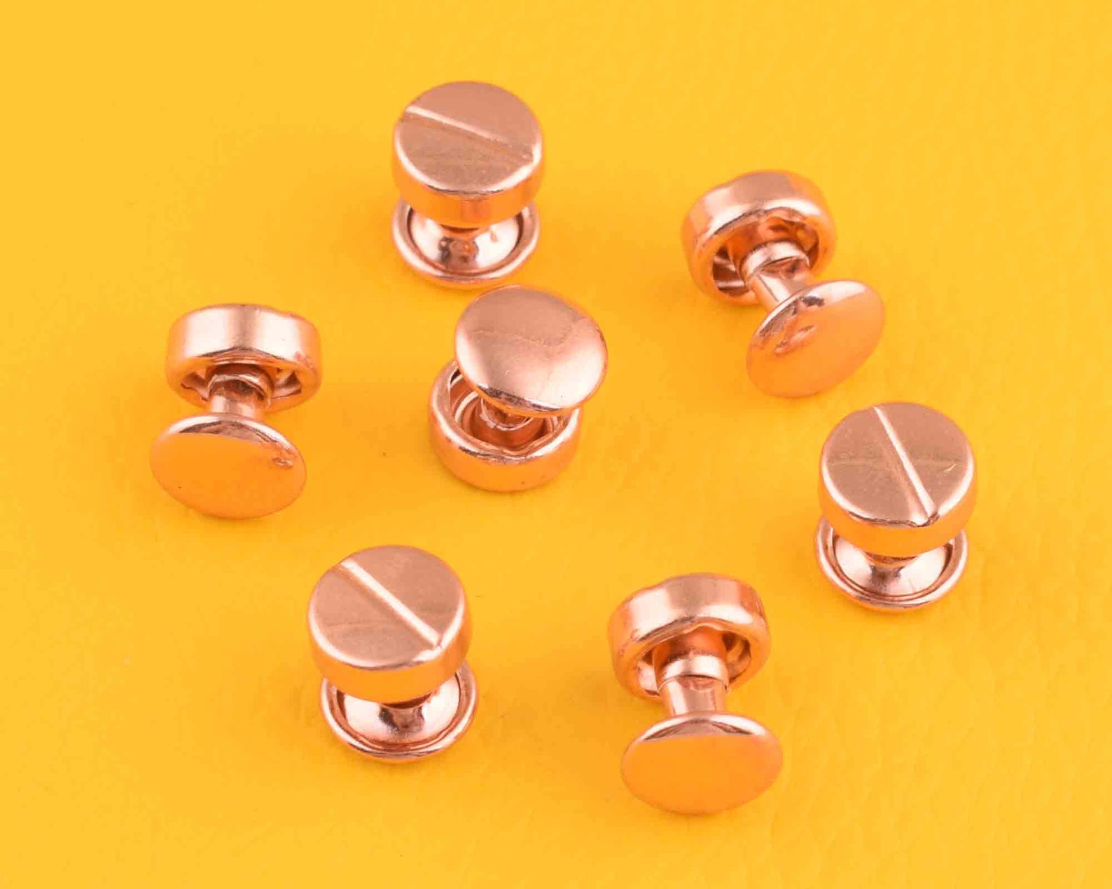 Decorative Rivetsrose Gold Metal Rivets 50set Rivets and | Etsy