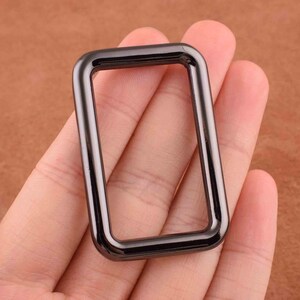 Gunmetal Rectangle Ring,rectangular Wire Loops/40*23mm Rings Strap Ring ...