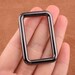 Gunmetal Rectangle Ring,rectangular Wire Loops/40*23mm Rings Strap Ring ...
