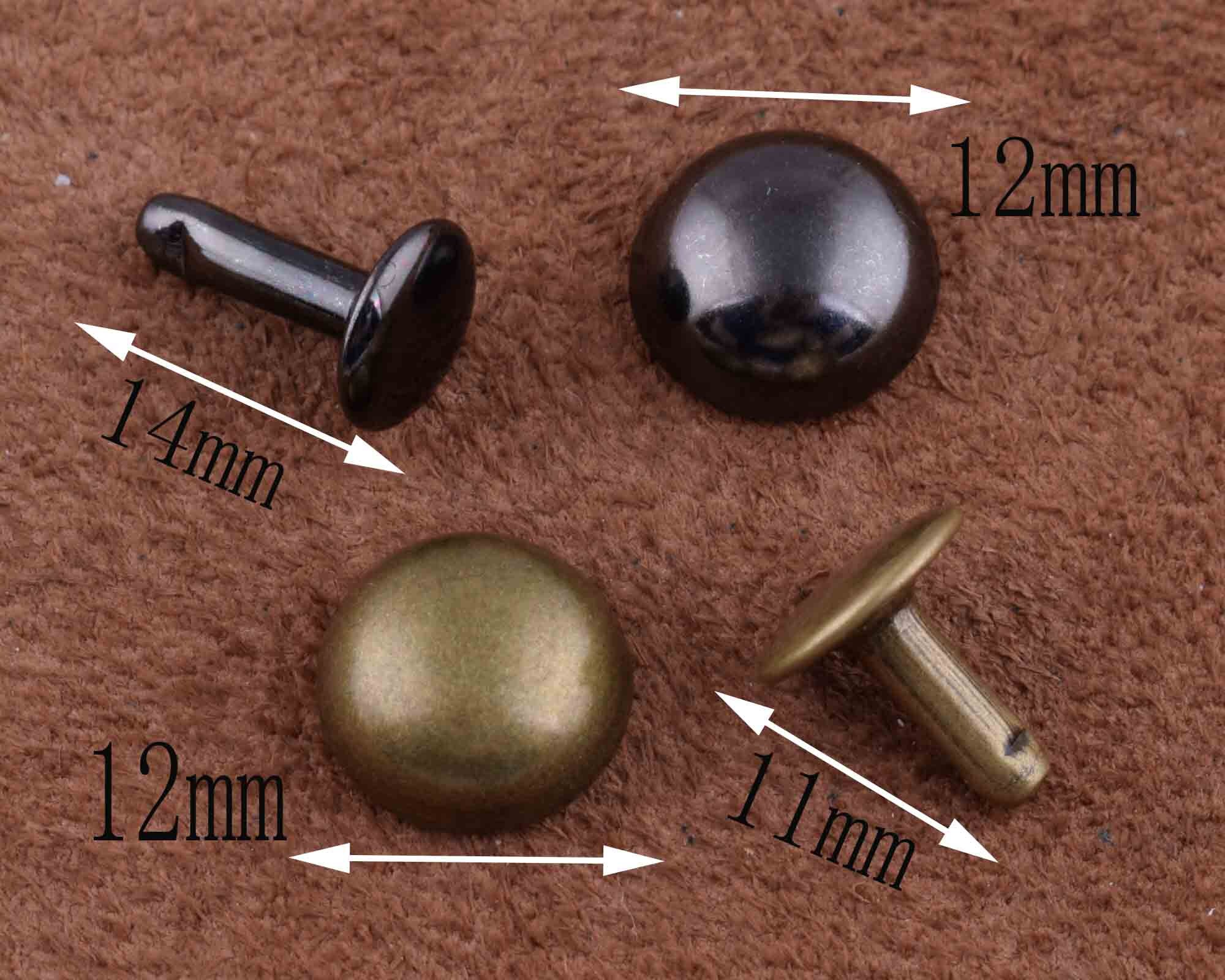 Double Cap Rivets Ball Cap Double Metal Rivets12mm Stud Rapid - Etsy
