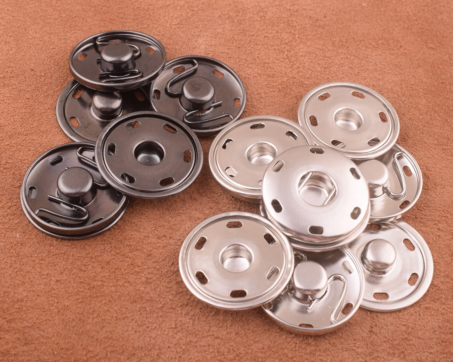 Silver/black Snap Button 10sets 28mm-clothing Button Coat - Etsy