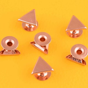 Triangular Shape Metal Rivets 100pcs Single Cap Rivet Studs,11*7mm Bag ...