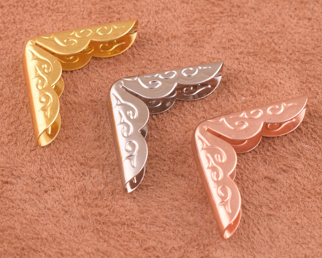 Metal Book Corners Gold/rose Gold/silver-junk Journal Supplies,21*4mm ...