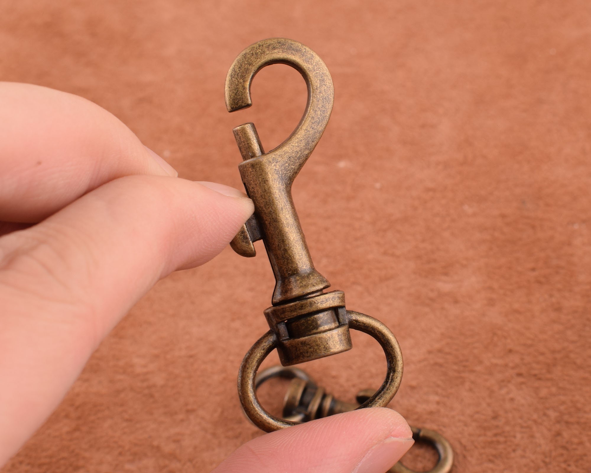 Swivel Lever Snap Hook Bronze Swivel Cliptwo Size Trigger - Etsy