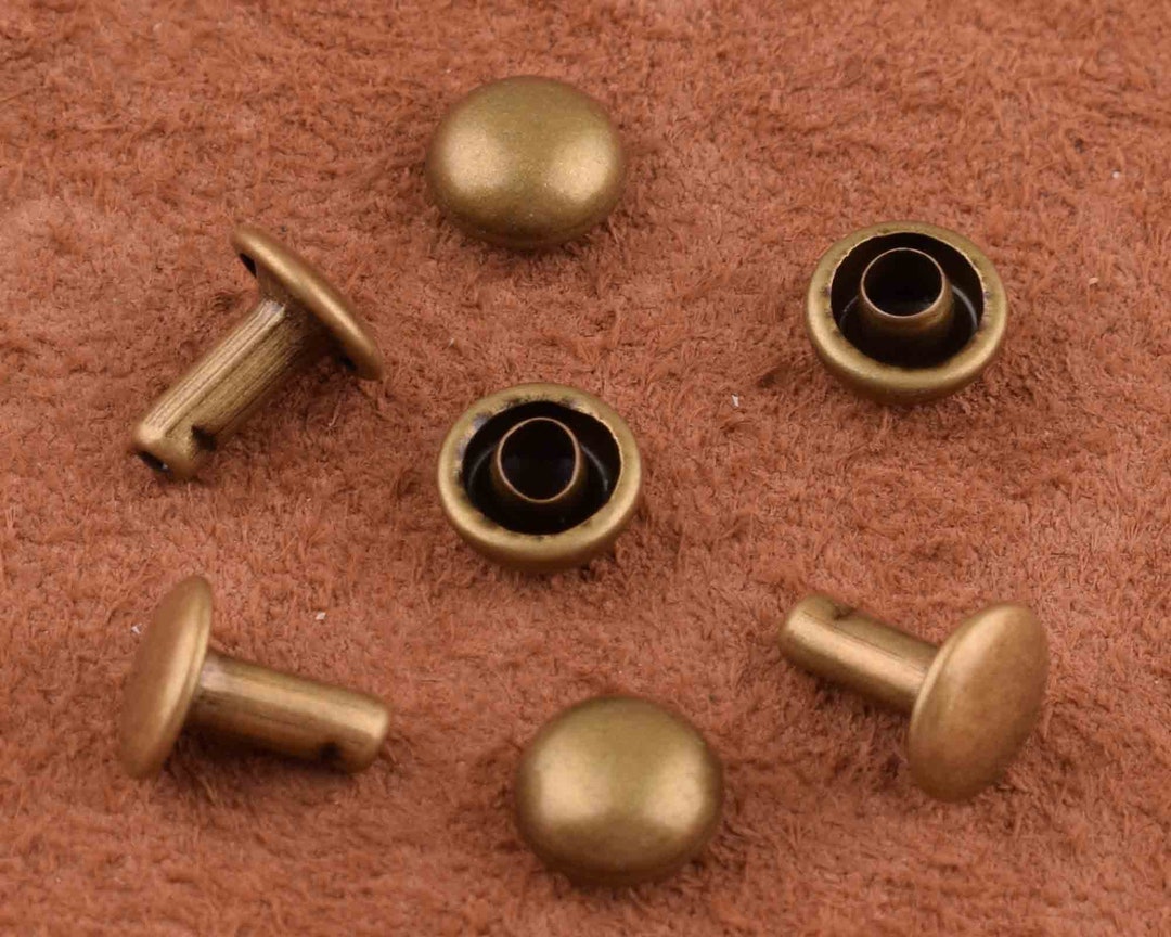 Double Ball Cap Rivets 100pcs Round Metal Ball Rivets,bronze Rivet ...