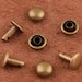Double Ball Cap Rivets 100pcs Round Metal Ball Rivets,bronze Rivet ...