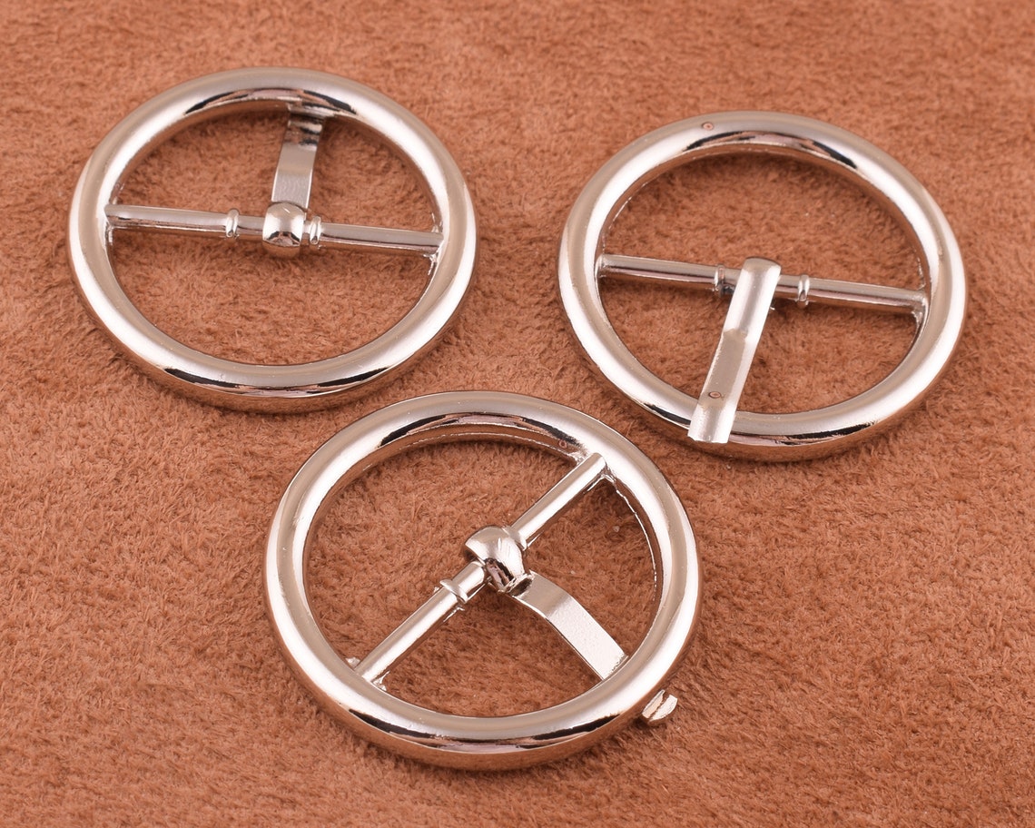 Silver Metal Buckle 1 Metal Buckles-small Bucklestrio - Etsy