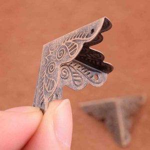 Bronze Metal Box Corner,1 Inch Metal Book Corner,decorative Corner 25 ...