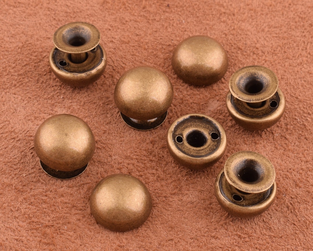 20set Single Cap Rivets 12*10mm Big Rivets Bronze Rapid Rivets Leather ...