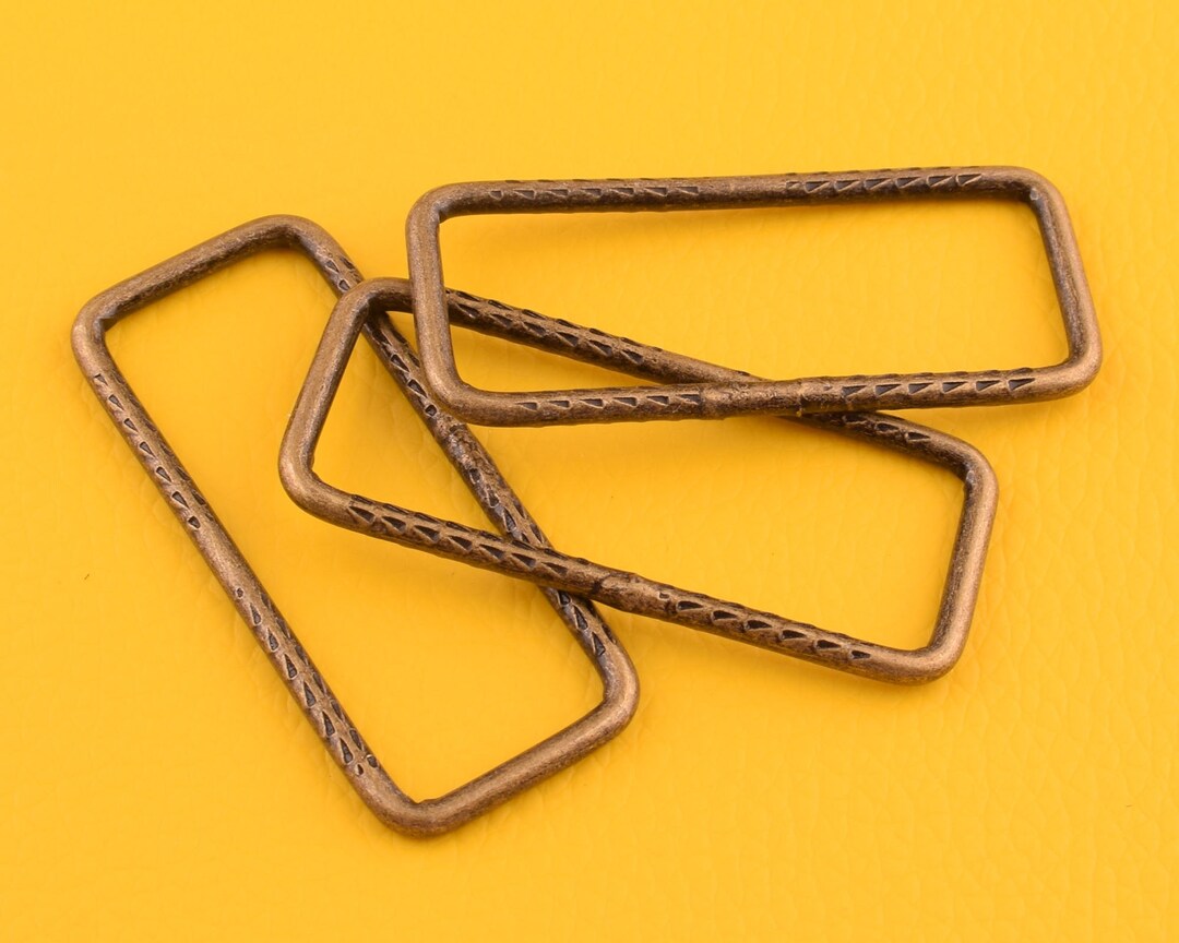 Bronze Rectangular Wire Loops/rings,45*17mm Rectangle Ring Purse Ring ...