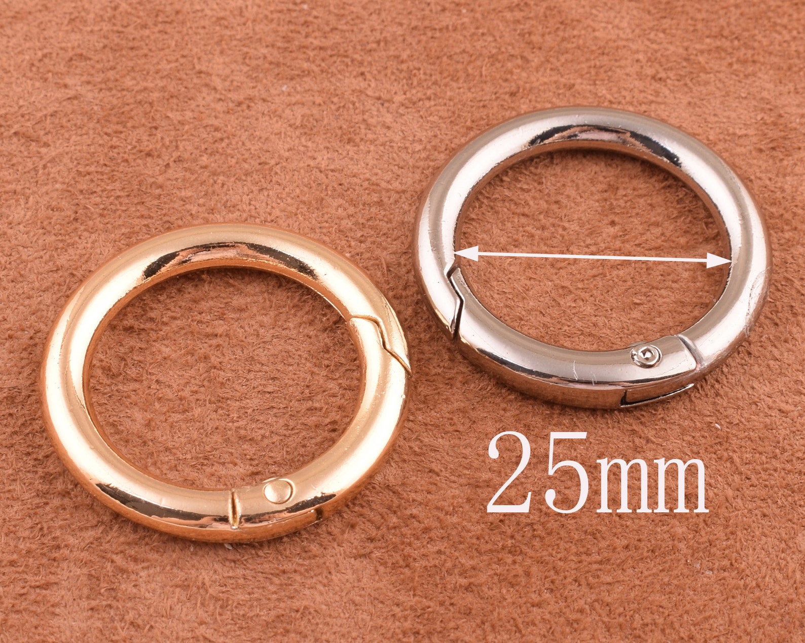 1 Inch Spring Gate Ring 25 Mm Metal O Ring Silver Spring Ring - Etsy