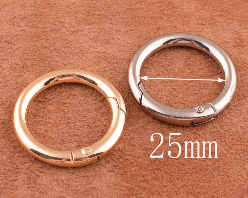 1 Inch Spring Gate Ring 25 Mm Metal O Ring Silver Spring Ring - Etsy