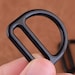 Half Round Double Ring,slot and Hole Loop Buckle,double Bar D Ring 1 ...