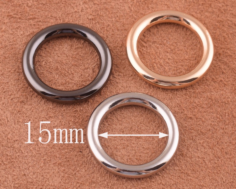 10pcs Steel Metal O Rings NON Welded Metal Loops Round | Etsy