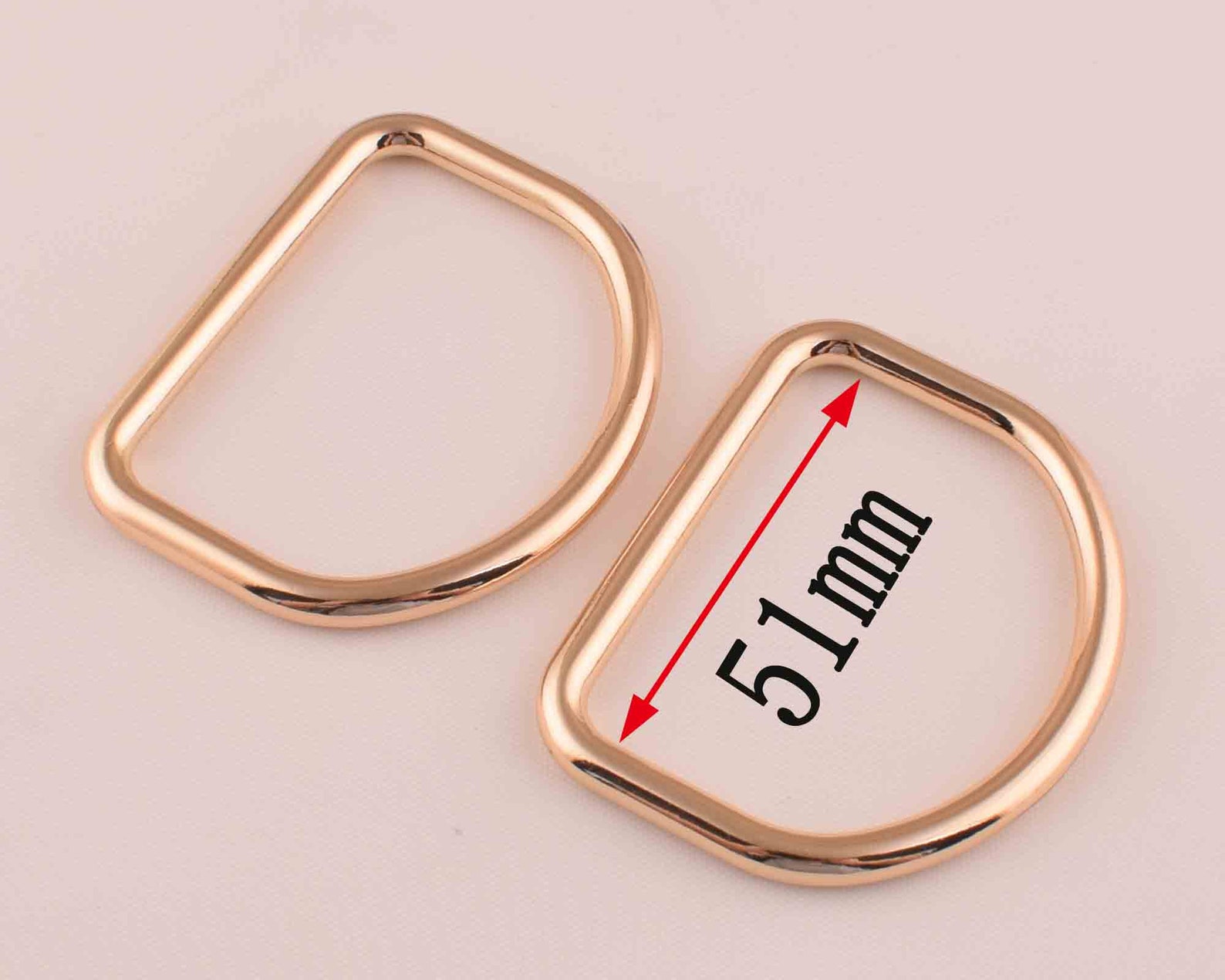 6pcs D-rings Belt Buckles 2 Inch D Ring DIY Leather Craft Accessories ...